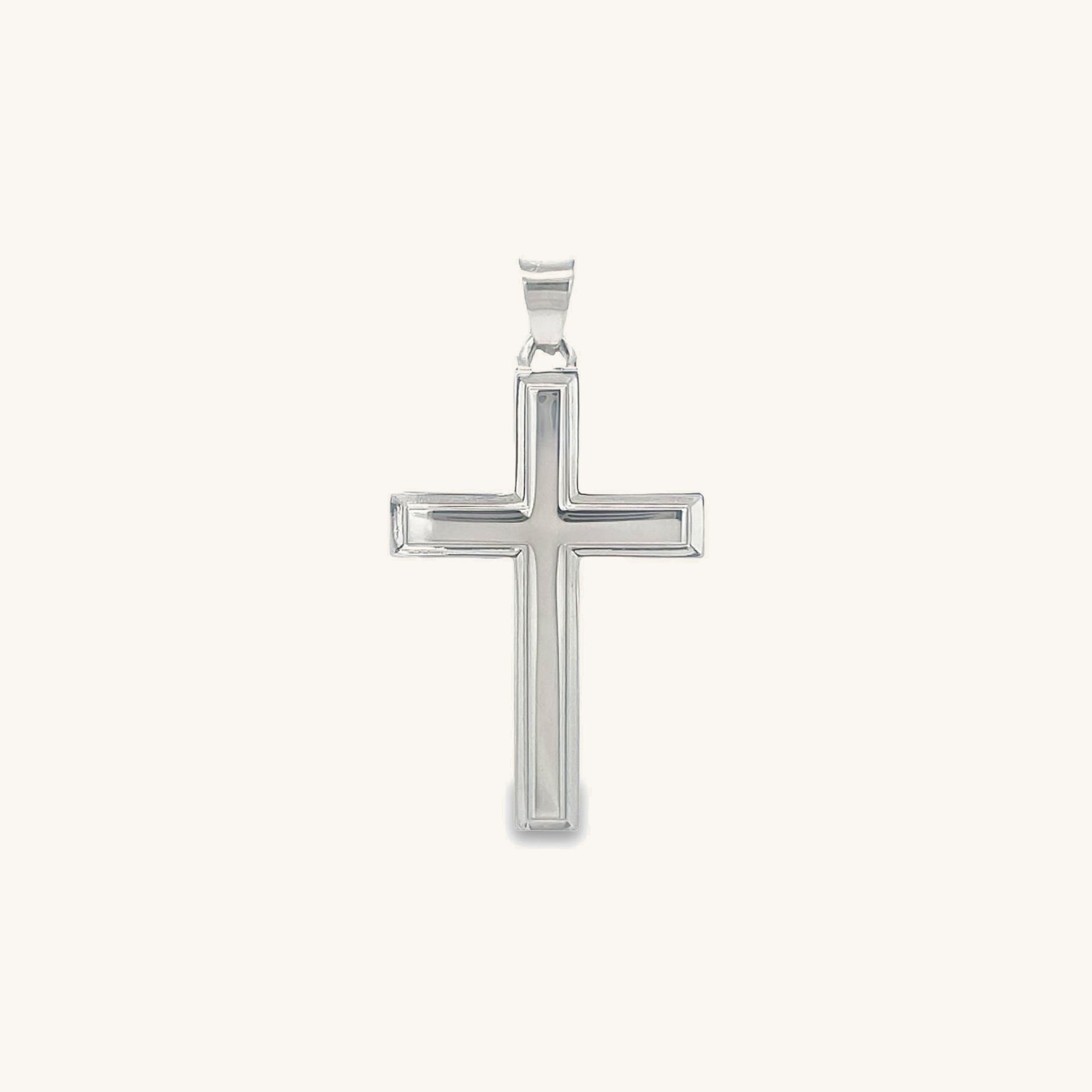 925 STERLING SILVER PLAIN CROSS PENDANT | Cross + Crown
